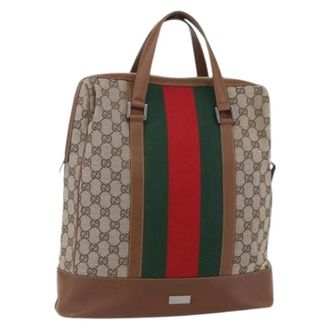 Gucci Pre-owned Vintage Canvas Handbag - - Pre-owned - Damen - Beige - ONE SIZE