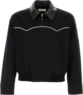 Ernest W. Baker Homme, Vestes, Noir, Taille: L Western Harrington Jacket