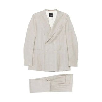 HUGO BOSS Homme, Costumes, Beige, Taille: M Wool Suit