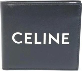 Celine unisex, Pre-owned, Noir, Taille: ONE Size Portefeuille en cuir Pre-owned