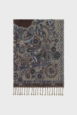 Gerard Darel Echarpe orientale en laine - RIANNA - Indigo