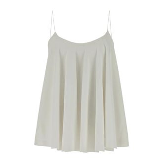 Jacquemus Femme, Tops, Blanc, Taille: 38 FR Hauts sans manches