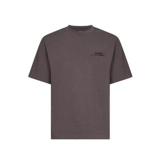 Jacquemus Gros Grain T-Shirt - - Tops - Herren - Braun - M