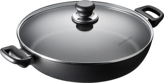 Scanpan Scanpan Classic Chef Pfanne 32 cm/4,0 l mit Deckel | Stratanium Antihaftbeschichtung | Pfanne für Ceran- & Gasherde | Backofenfest | Dänische Qualität
