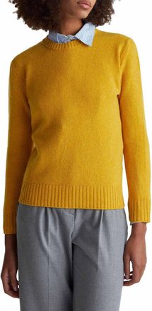 Benetton Damen Maglia G/C M/L 103me1n23 Pullover, gelb, XL