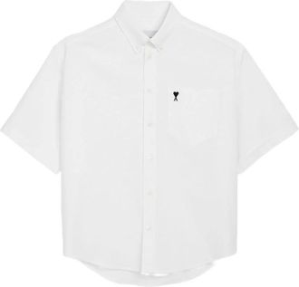 Ami Homme, Chemises, Blanc, Taille: 2XL Short Sleeve Shirt