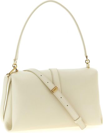 Ferragamo Calfskin Leather Shoulder Bag - Cream