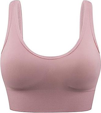 Generic Soutien-gorge 2026 pour femme - Dos r&eacute;glable sans anneau en acier - R&eacute;sistant aux chocs - Sous-v&ecirc;tements de fitness et de course &agrave; pied, rose vif, XL