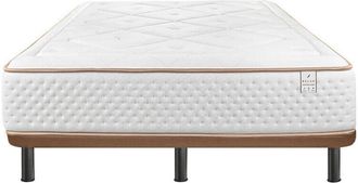 RELAX Pack Gaviota Oro matelas &agrave; ressorts ensach&eacute;s 31 cm visco-graph&egrave;ne + sommier tapissier 3D 160 x 190 cm
