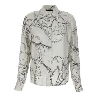 Fabiana Filippi Femme, Blouses et Chemises, Blanc, Taille: 40 FR Chemise en soie twill