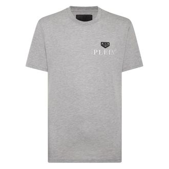 Philipp Plein Homme, Tops, Gris, Taille: S T-shirt Col Rond MC