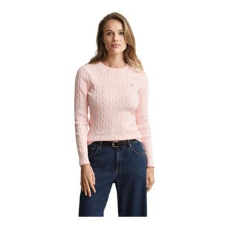 GANT Pull en maille torsad&eacute;e - Femme - Pulls - Rose - Taille: 44 FR