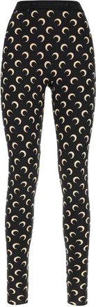 Marine Serre Femme, Pantalons, Multicolore, Taille: 42 FR Allover Moon Leggings