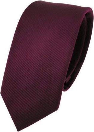 TigerTie &eacute;troit Designer cravate bordeaux rouge bordeaux unicolor Rips - Tie