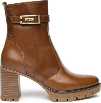 Nero Giardini I514853D Damen-Stiefelette Aus Leder - Braun 39 EU