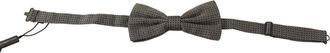 Dolce & Gabbana Mens Multicolor Patterned Adjustable Neck Papillon Bow Tie Silk