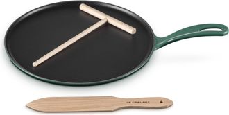 LE CREUSET Le Creuset Traditionelle runde Cr&ecirc;pespfanne aus emailliertem Gusseisen, 26 cm, Artichaut
