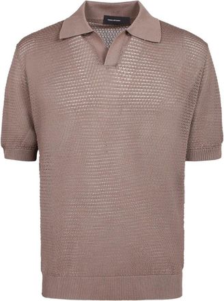 Tagliatore Homme, Tops, Brun, Taille: XL Keith Knit Polo
