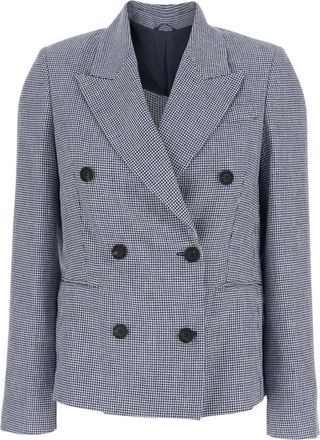 Brunello Cucinelli Femme, Vestes, Bleu, Taille: 32 FR Vestes