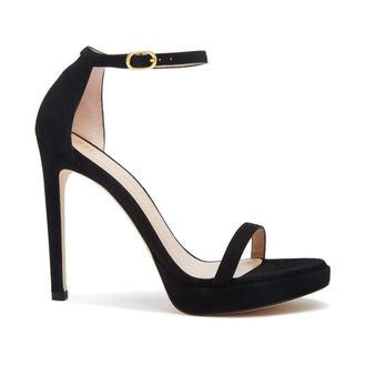 Stuart Weitzman Nudist Disco High Heel Sandalen - - Shoes - Damen - Schwarzk - 41 EU