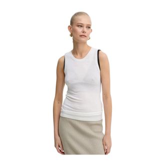 &Aacute;eron &Auml;rmelloses Top - - Tops - Damen - Wei&szlig; - XS