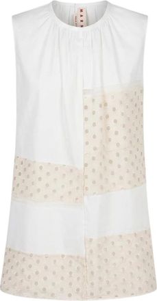 Marni Femme, Tops, Blanc, Taille: 38 FR D&eacute;bardeur