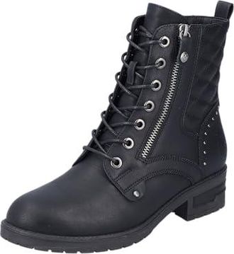 Rieker Femme 91611 Bottes à Lacets, Noir, 37 EU