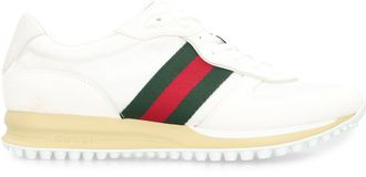 Gucci Mens Re-Motion Low-Top Sneakers White Calfskin Trainers