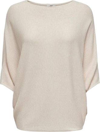 Jacqueline de Yong Damen Jdynew Behave Batsleeve Pullov. Knt Noos, Eggnog/Detail:melange, XS