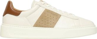 Woolrich Classic Court Sneakers aus Kalbsleder mit Veloursleder-Details in