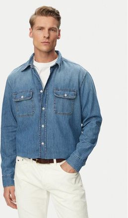 Tommy Jeans Jeanshemd DM0DM23028 Blau Relaxed Fit