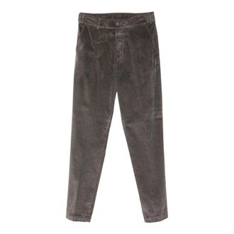 Eleventy Cord-Schlaghosen mit Bundfalte - - Trousers - Herren - Braun - S