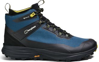 Berghaus Herren Vc22 Multisport Gore-tex Mid-Ankle Walking Hiking Boots | Durable | Waterproof | Breathable | Vibram Stiefel, Jet Black Hale Navy Corn Husk, 40