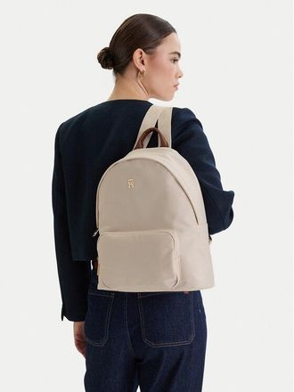 Tommy Hilfiger Rucksack Popette Dome Backpack AW0AW17939 Creme