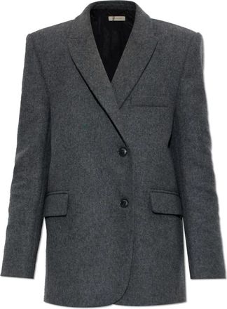 The Mannei Wollblazer mit Einzelschlitz - - Jackets - Damen - Grau - XS