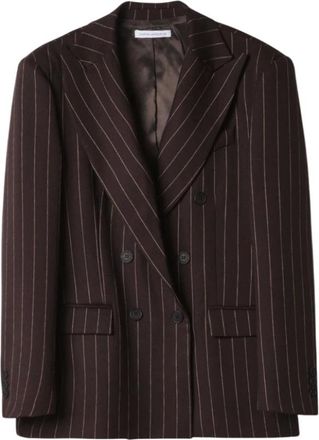 Mar De Margaritas Femme, Vestes, Brun, Taille: 40 FR Helsa Oversized Double-Breasted Blazer