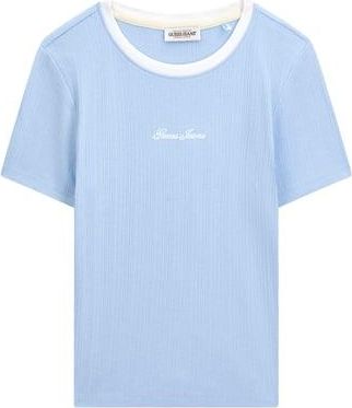 Guess T-shirt broderie logo &agrave; col rond