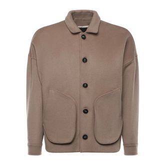 Giuliano Galiano Beige Jacke mit Knopfverschluss - - Jackets - Herren - Beige - L