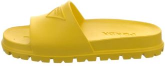 Prada Yellow Rubber Slides Size 40