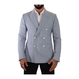 Dolce & Gabbana Homme, Vestes, Bleu, Taille: L Blazer &agrave; deux boutons