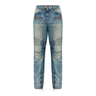 Balmain Biker Jeans in Vintage Denim - - Jeans - Herren - Blau - W30
