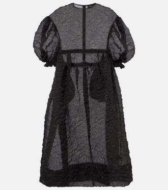 Simone Rocha Robe midi à manches bouffantes