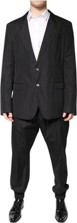 Dolce & Gabbana Homme, Costumes, Noir, Taille: 4XL Costume crois&eacute; &agrave; deux boutons