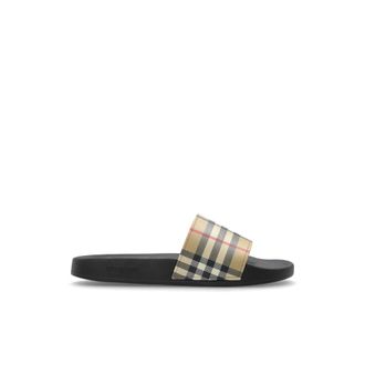 Burberry Femme, Chaussures, Beige, Taille: 36 EU Furley Slide