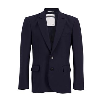 Valentino Garavani Marineblauer Wollblazer mit Revers - - Jackets - Herren - Blau - M