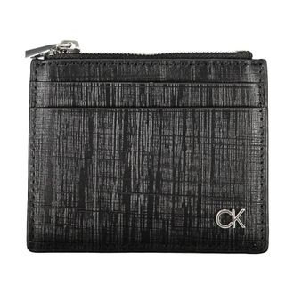 Calvin Klein Herren Geldb&ouml;rse Schwarz Rei&szlig;verschluss - - Accessories - Herren - Schwarzk - ONE SIZE