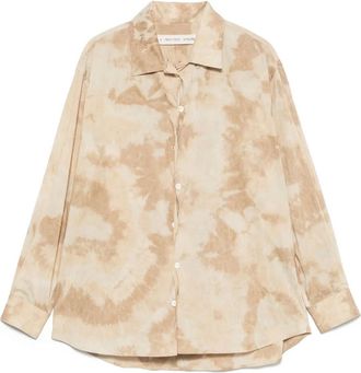 A Tentative Atelier chemise à imprimé tie dye - Tons neutres