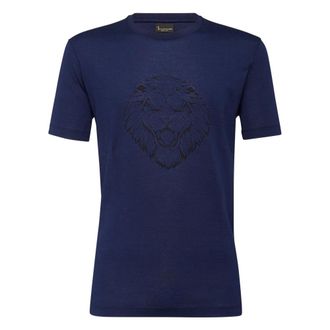 Billionaire Boys Club Homme, Tops, Bleu, Taille: S T-Shirt Lion Col Rond