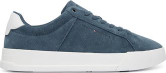 Tommy Hilfiger Sneakers Tommy Hilfiger Th Court Suede FM0FM05824 Blau