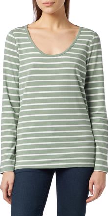 s.Oliver Damen T-Shirt Langarm Green 42